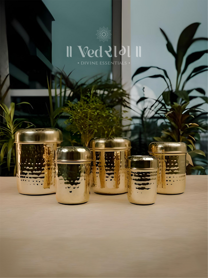 Brass Container | Kitchenware | Vedraag – Vedraag Divine Essentials